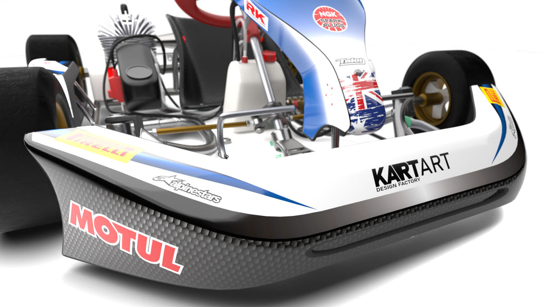 Aussie Pride style front bumper sticker – Kart Art